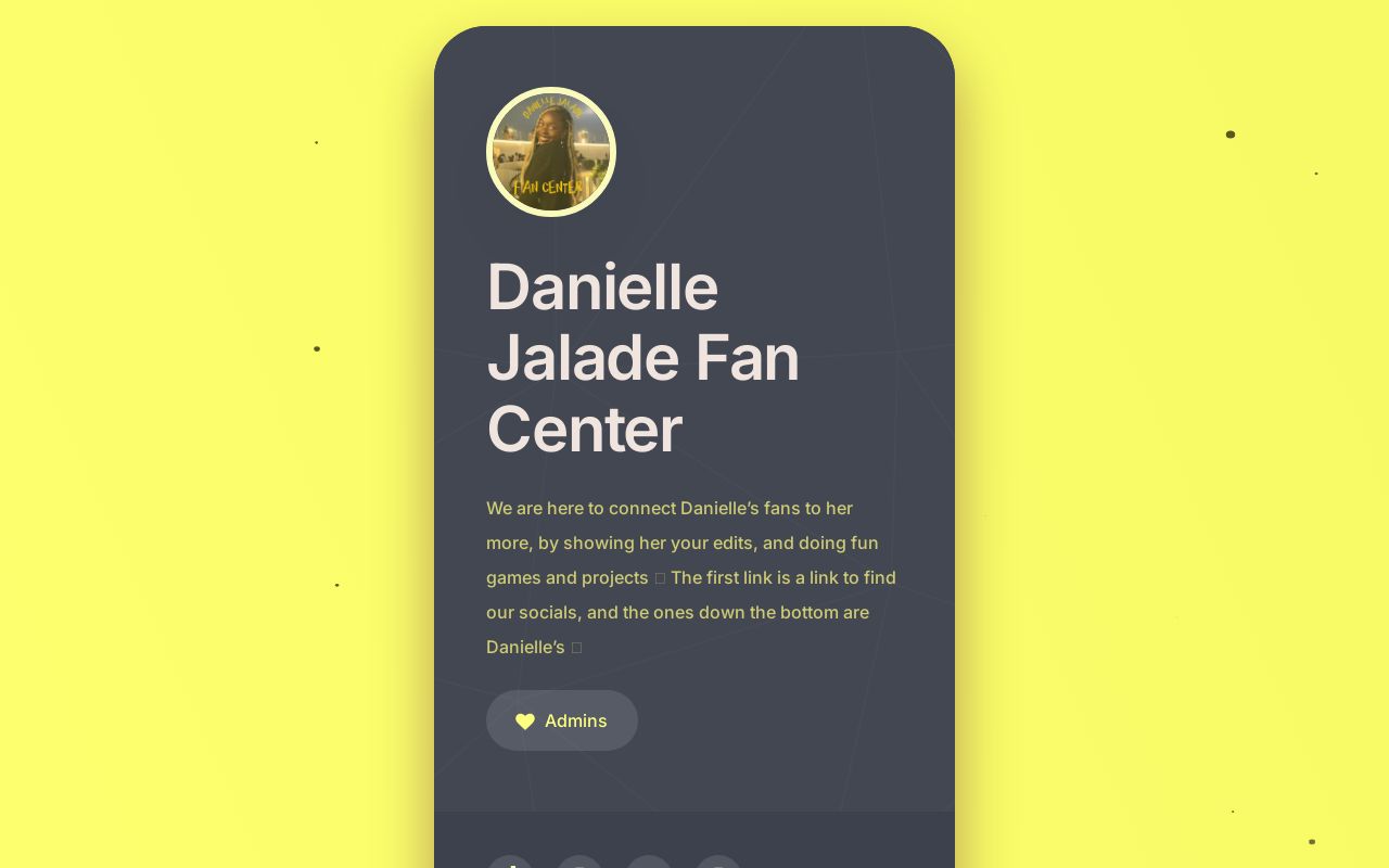 Danielle Jalade Fan Center Links